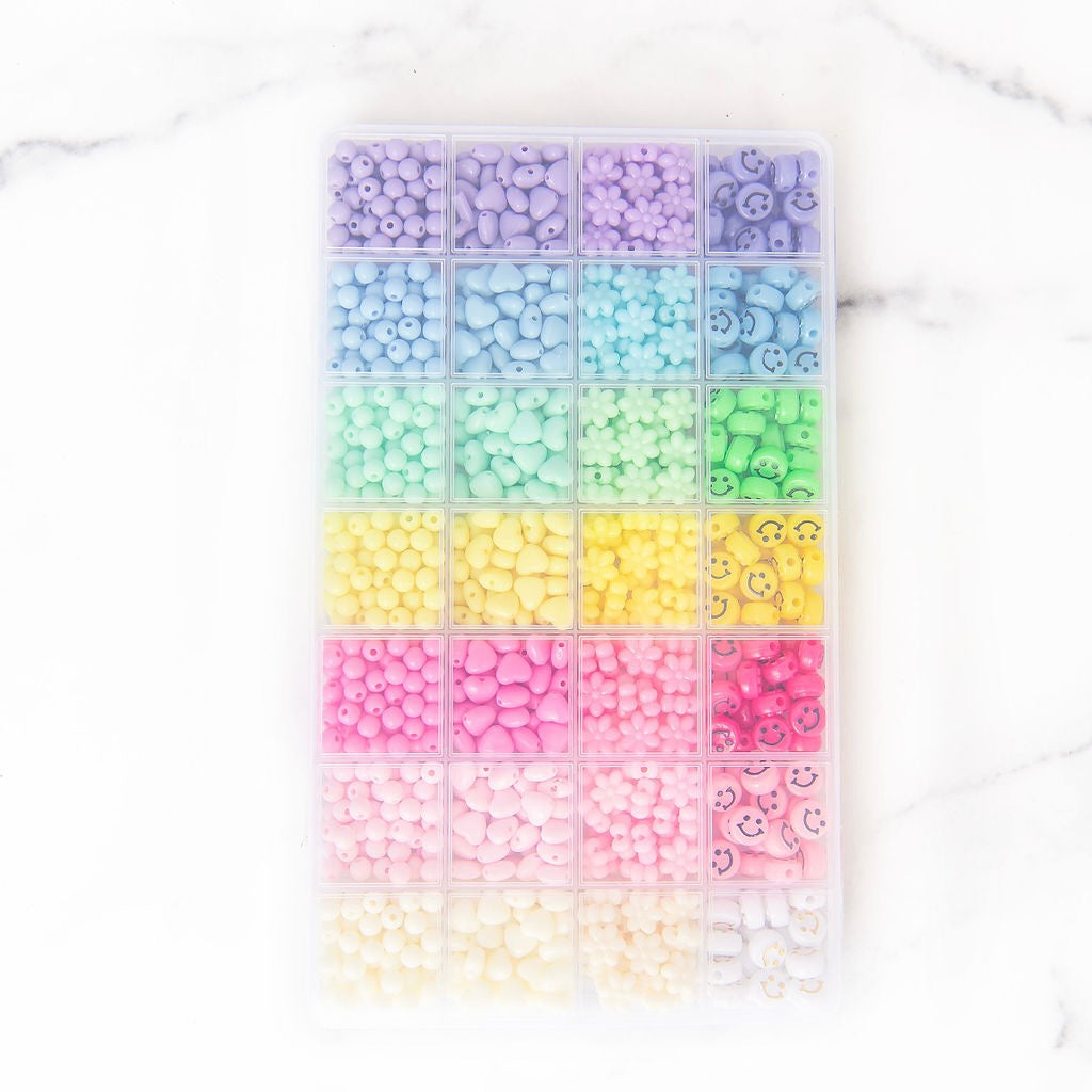 Colorful Plastic Bead Jewelry Kit – Golden Thread, Inc.