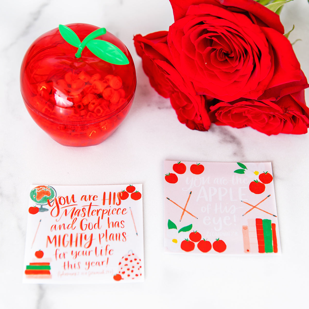 Back-to-School Apple Bead Kit for your Kids – Golden Thread, Inc.