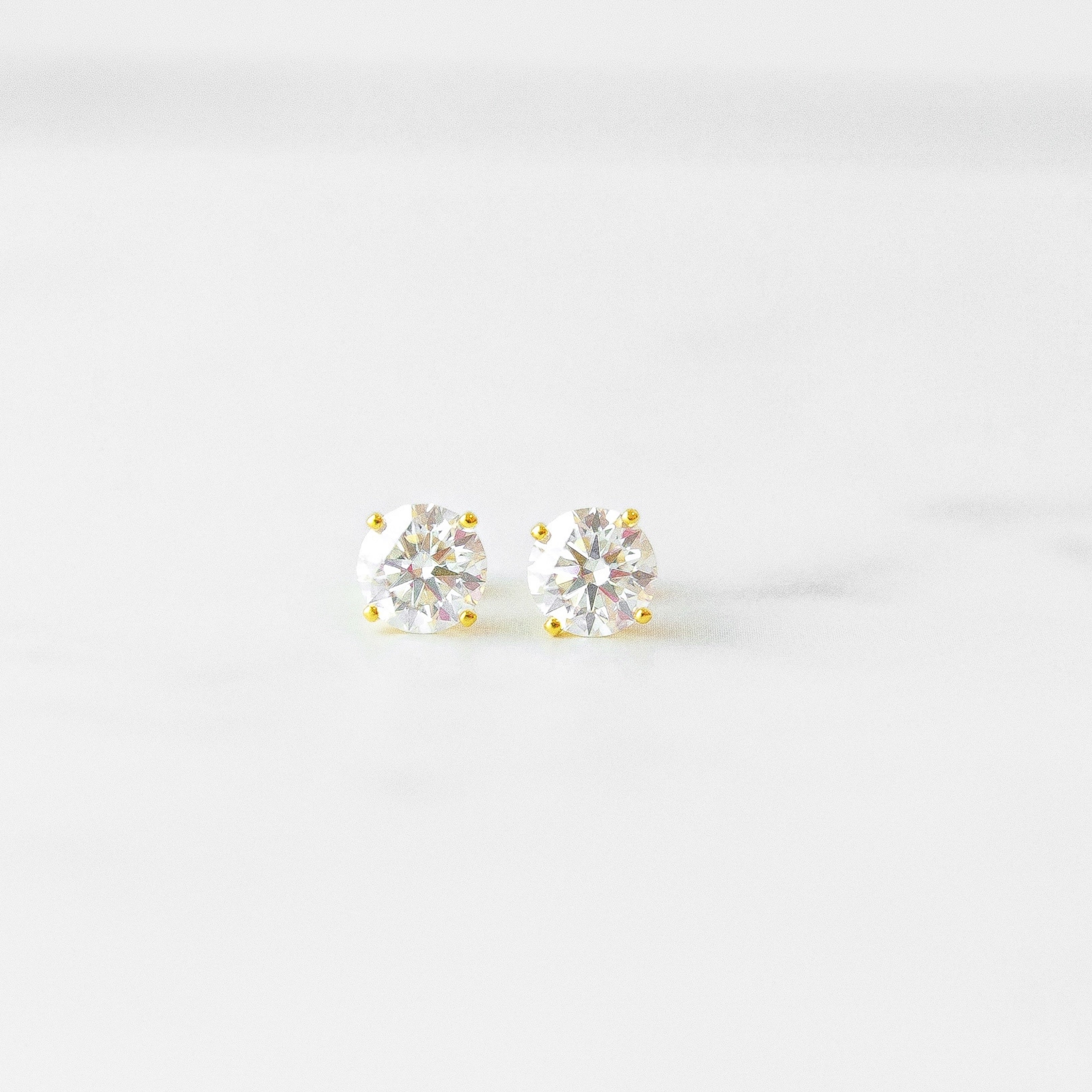 Emerald Cut Studs – Golden Thread, Inc.