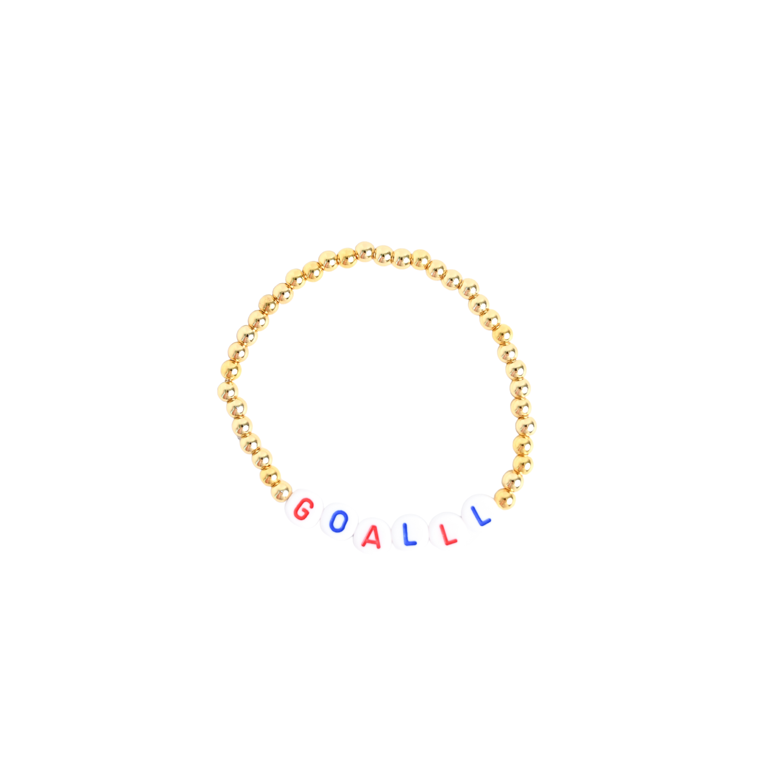 GOAL Gold Beaded Bracelet – Golden Thread, Inc.
