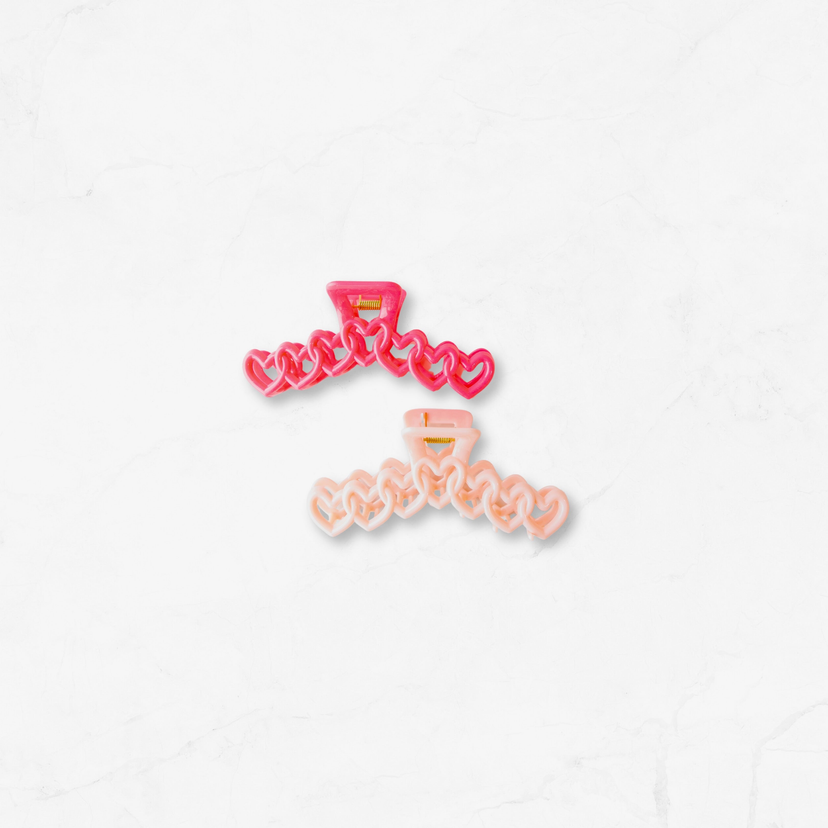 Light Pink Heart Claw Clip – Golden Thread, Inc.