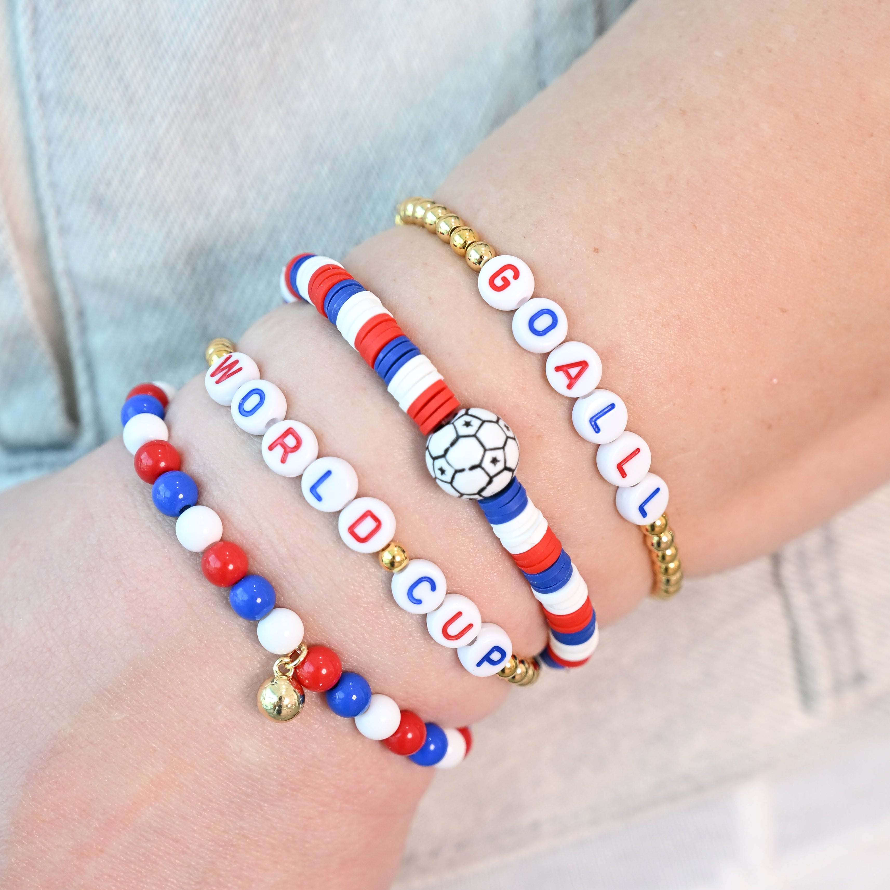 GOAL Gold Beaded Bracelet – Golden Thread, Inc.