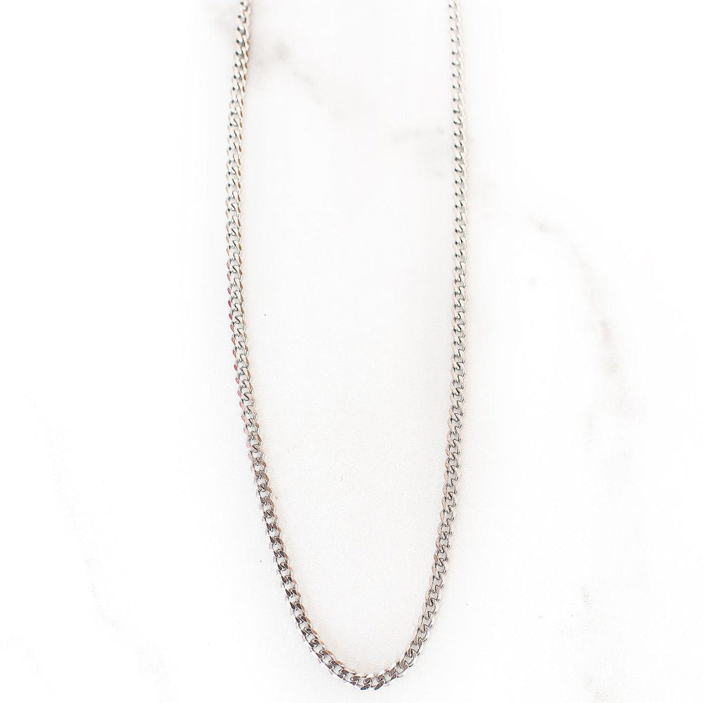 Thin Cuban Link Chain | Silver – Golden Thread, Inc.