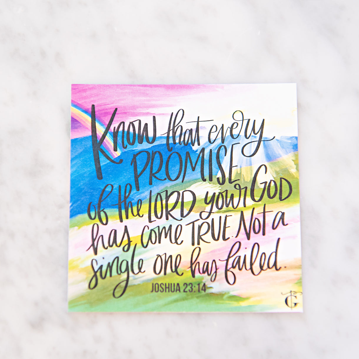 Joshua 23:14 Scripture Card – Golden Thread, Inc.