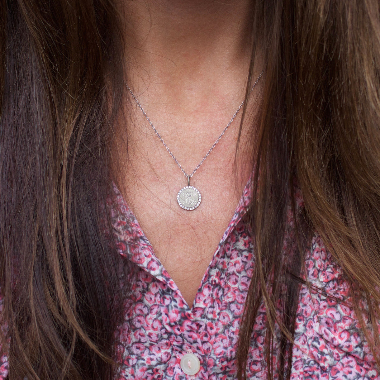 Extra Small Diamond Bezel Disc | 14 Karat – Golden Thread, Inc.